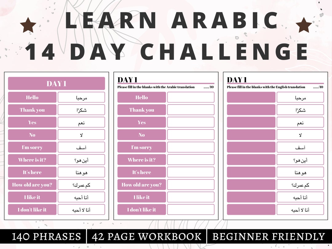 Arabic Language Arabic Practice Basic Phrases & Expressions, Arabic ...