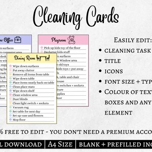 Ultimate Cleaning Schedule Bundle Editable, Cleaning Planner Bundle ...