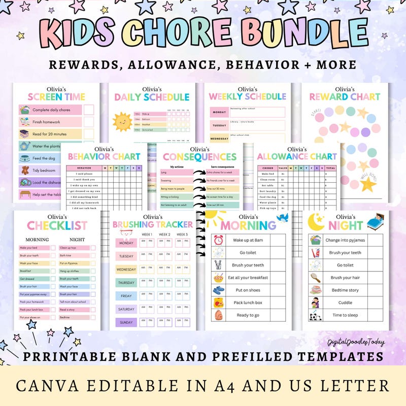 Allowance Planner Sticker - Etsy