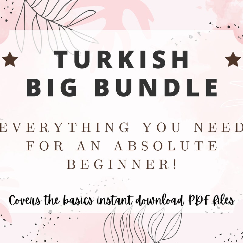 Turkish Learning Bundle - Etsy UK