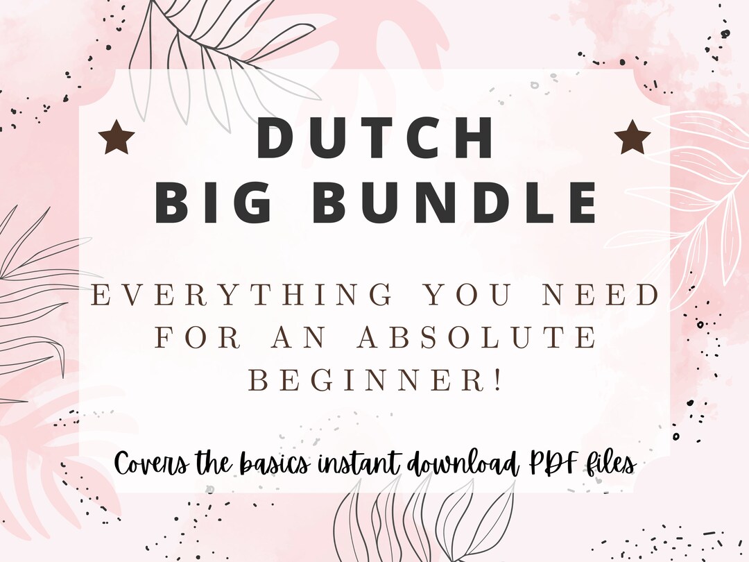 Dutch Big Bundle | Learn Dutch | Dutch Workbook | Dutch Worksheets ...