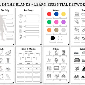 Language Learning Planner Printable, Language Study Notebook ...