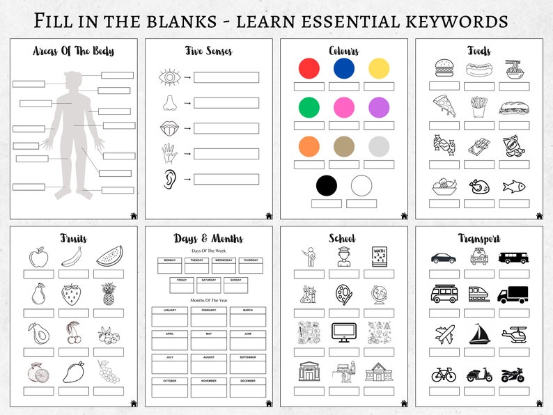 Language Learning Planner Printable, Language Study Notebook ...