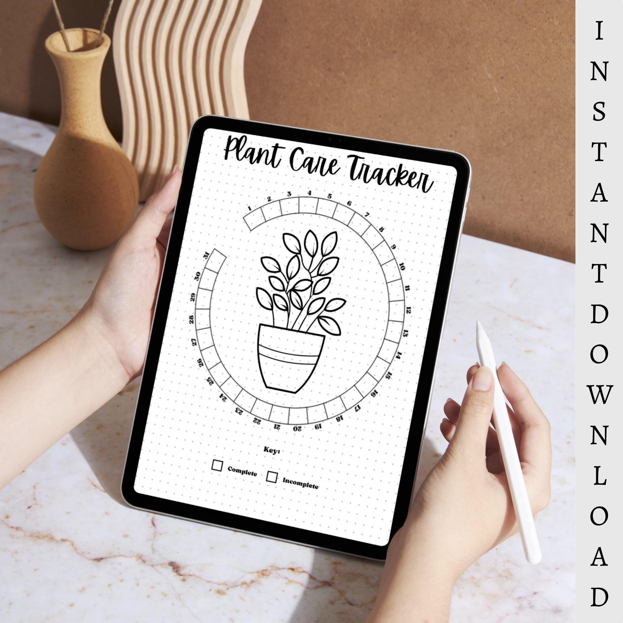Plant Care Tracker, Plant Care Journal, Indoor Plant Planner ...