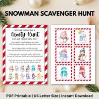 INSTANT DOWNLOAD Winter Scattergories Printable Game - Winter Game ...