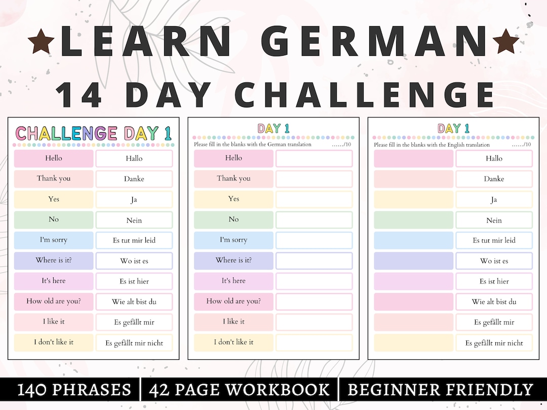 German Language | German Practice Basic Phrases & Expressions, German ...