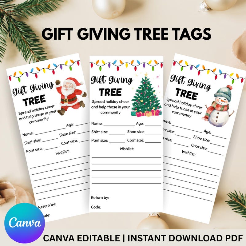 Giving Tree Tags - Etsy
