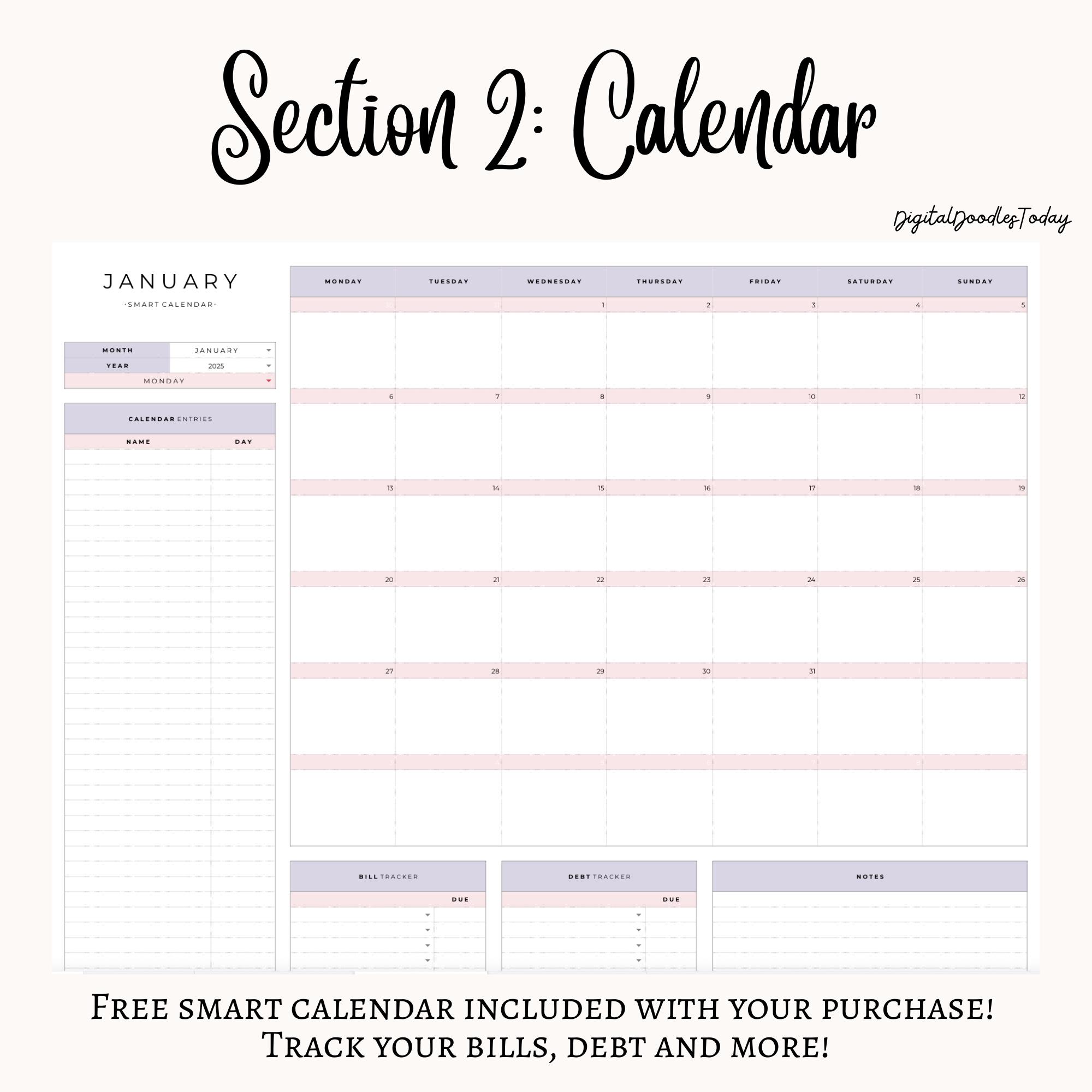Budget Planner Google Sheet Monthly Budget Spreadsheet Paycheck Budget ...