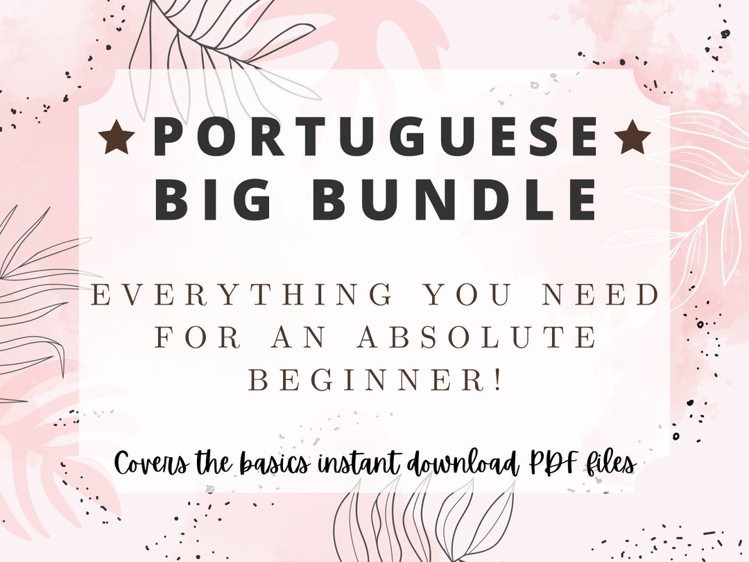 Portuguese Big Bundle | Learn Portuguese | Portuguese Workbook ...