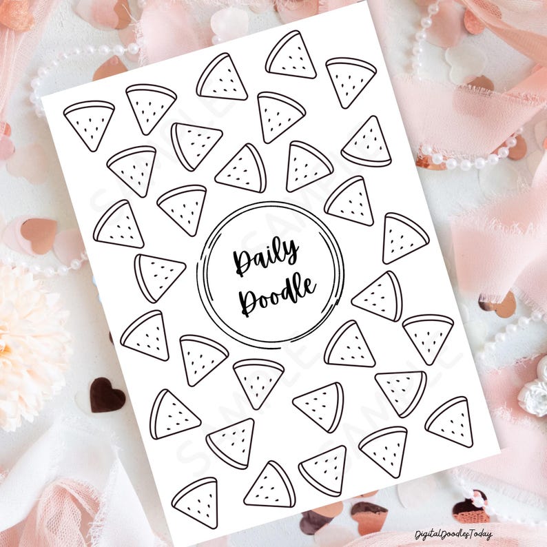 Doodle of the Day Bundle, Printable Bullet Journal Pages, 2026 Bullet ...