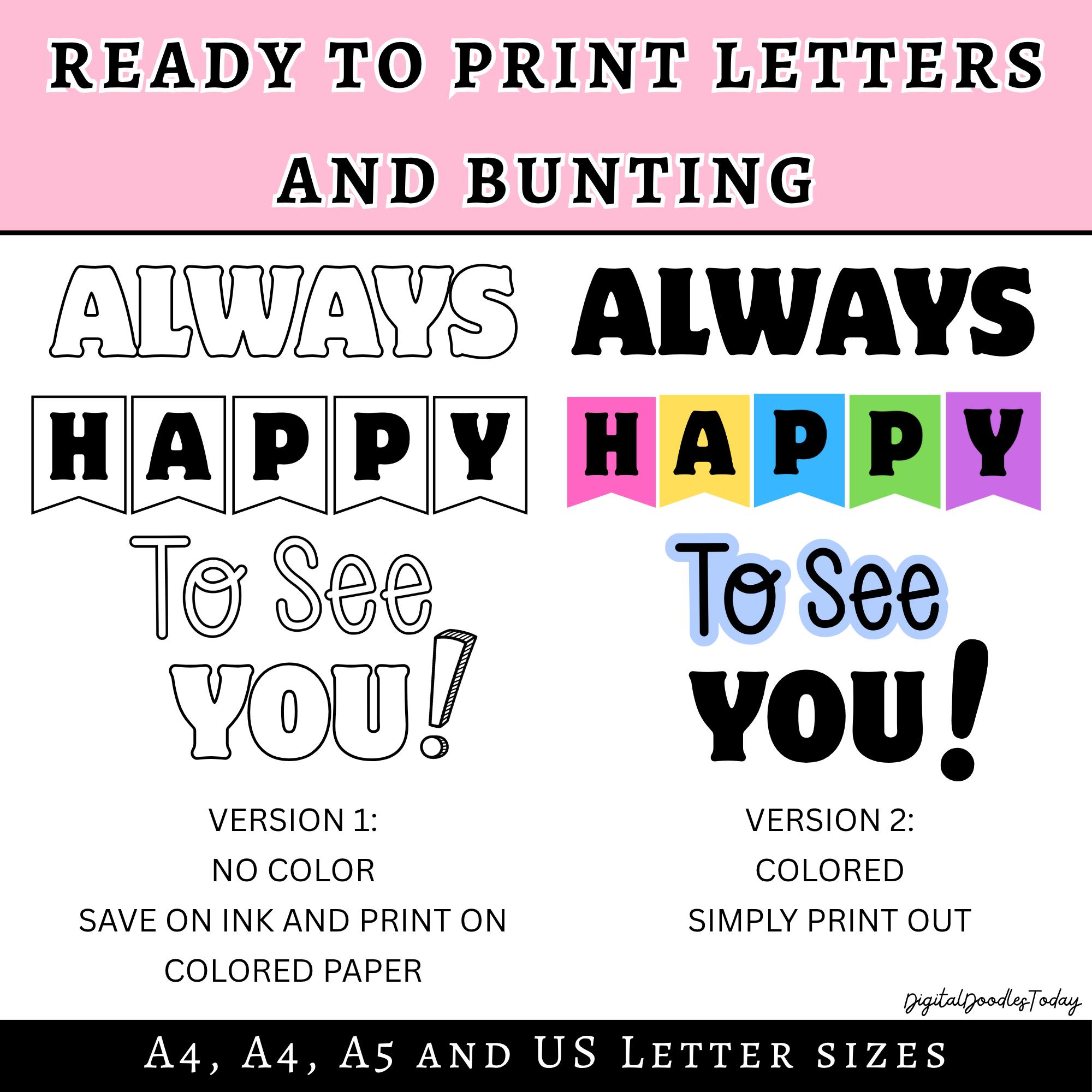 Smiley Face Bulletin Board or Door Kit With Letters and Bunting ...