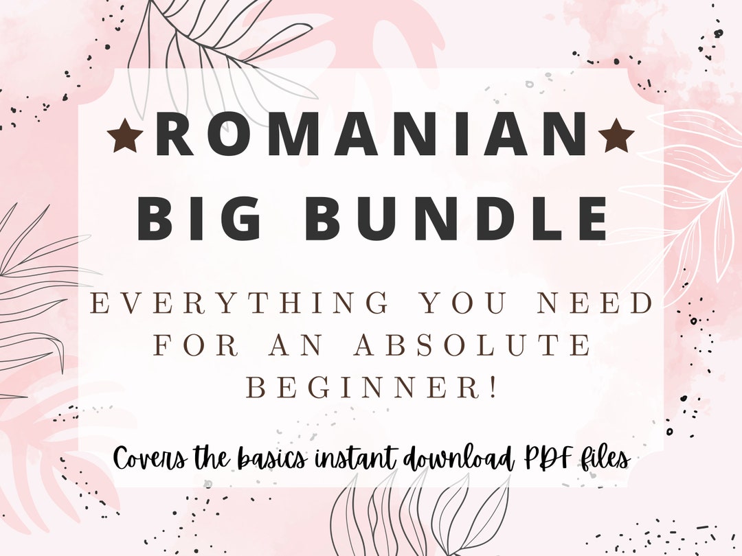 Romanian Big Bundle | Learn Romanian | Romanian Workbook | Romanian ...