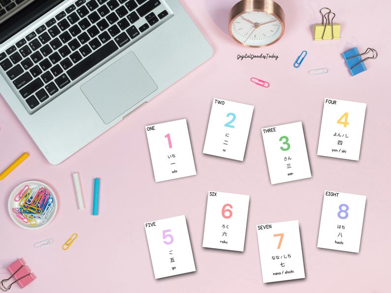 Japanese Numbers Flashcards | Printable Japanese Number Flashcard ...