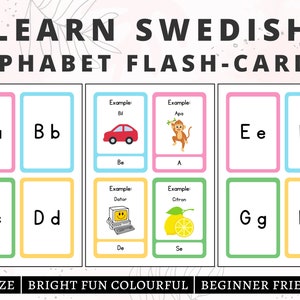 Swedish Flashcards | Swedish Alphabet | Swedish Practice | Swedish ...