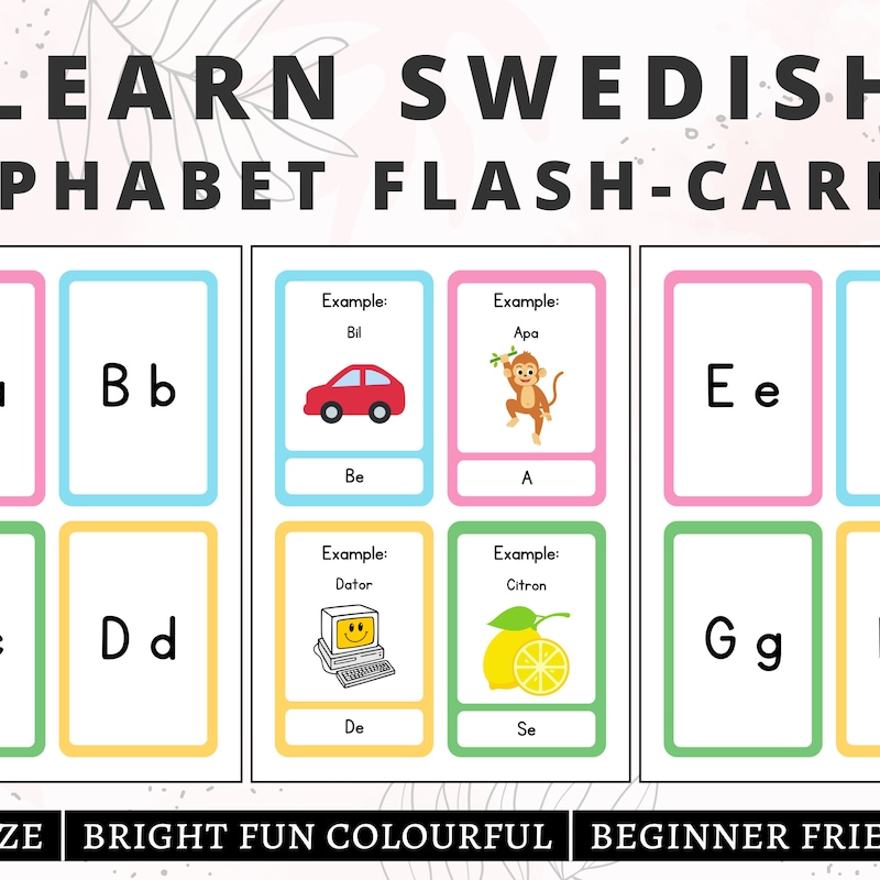Swedish Language Learning - Etsy