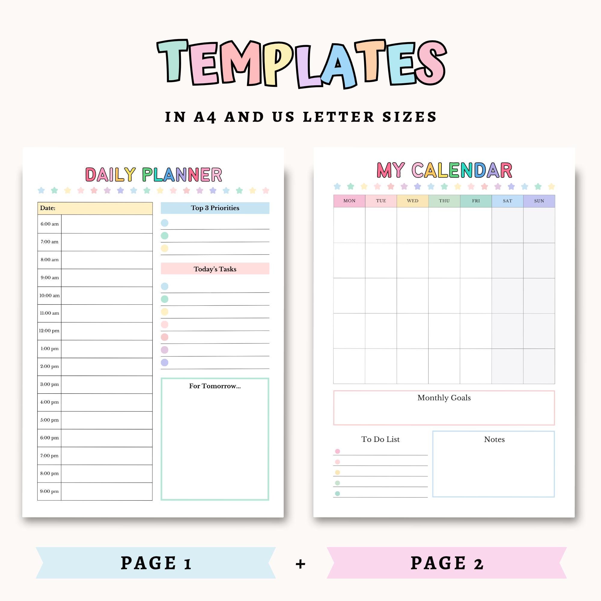Editable Homework Planner Checklist | Printable Kids Homework Trackers ...