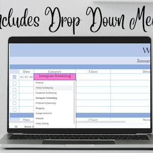 Virtual Assistant Organiser | Weekly Google Spreadsheet | Work Hours ...