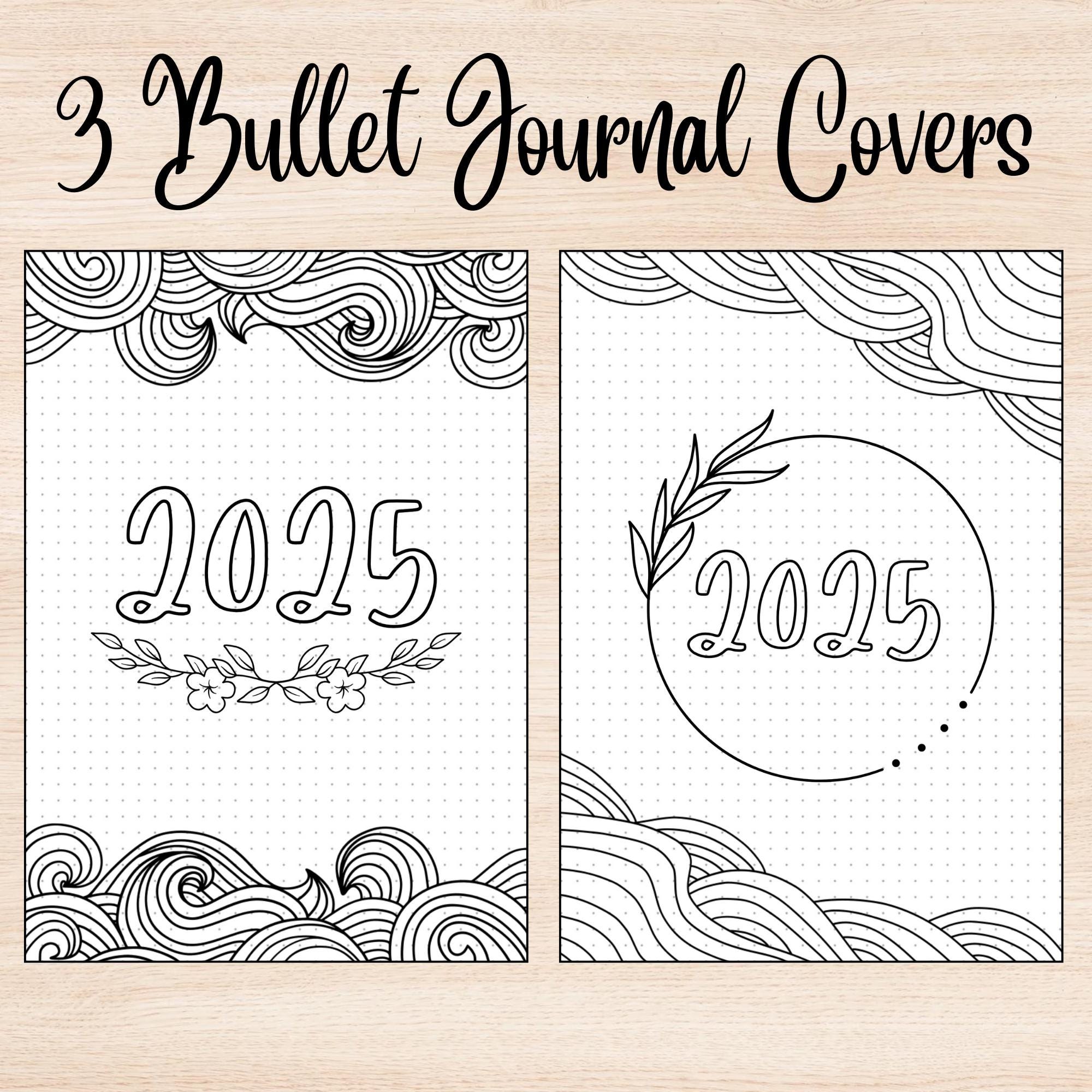 Bullet Journal Cover Pages Printable Bullet Journal Pages BUJO Cover ...