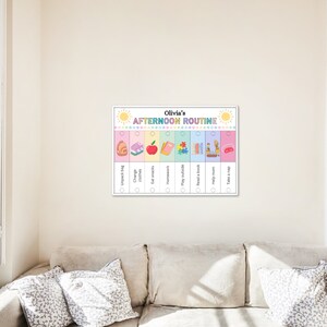 Kids Flip Routine Chart Editable Printable, Morning Evening Bedtime ...