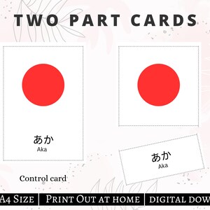 Japanese Shapes Flashcards, Japanese Colors Flashcards, Japanese ...
