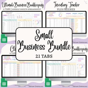 Small Business Spreadsheet Template for Google | Client Tracker Google ...