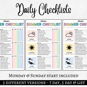Kids Summer Planner, Printable Summer Planner, Summer Kids Bucket List ...