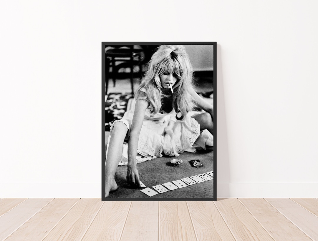Brigitte Bardot Poster Vintage Black and White Brigitte Bardot ...