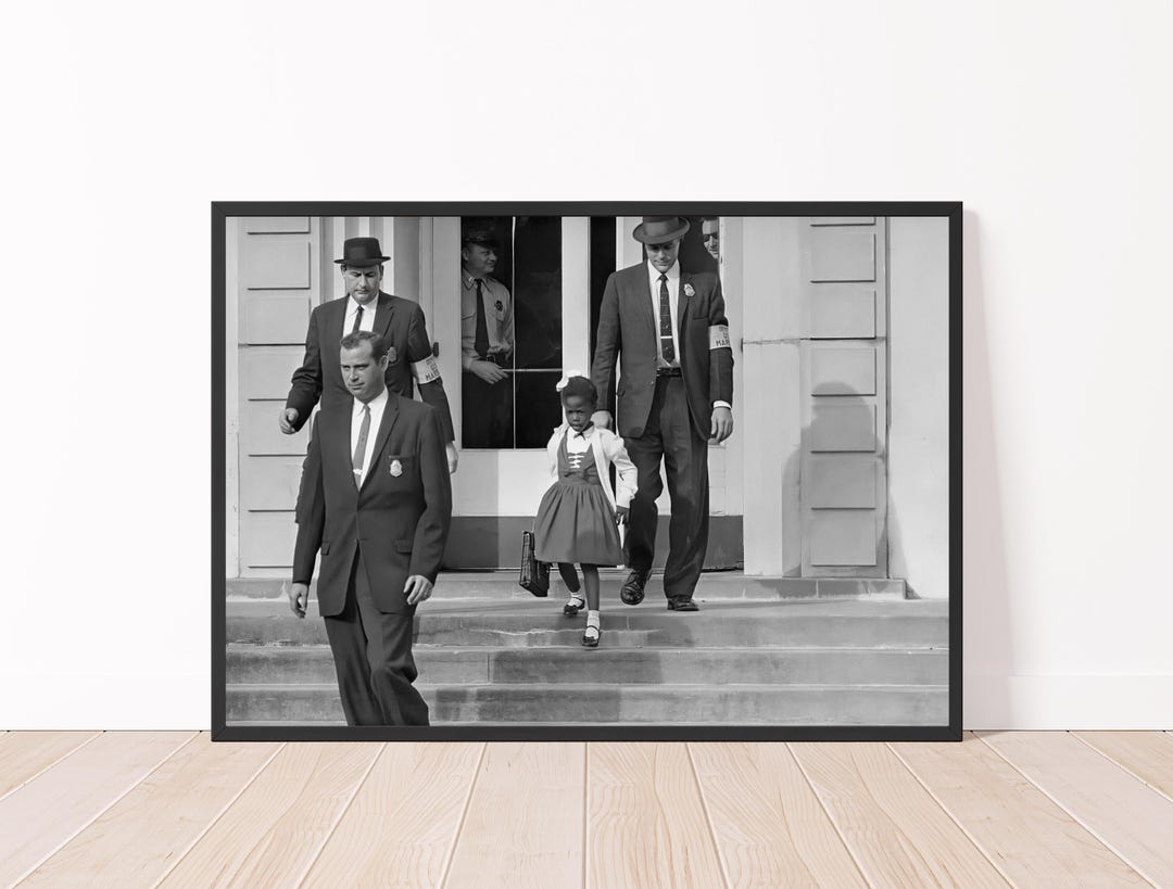 Ruby Bridges Photo Print 1960 Civil Rights Wall Art Black History Decor ...