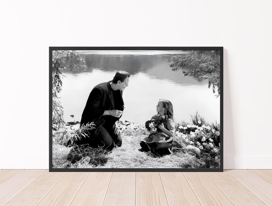 1931 Frankenstein and Maria Vintage Movie Print Classic Hollywood Black ...