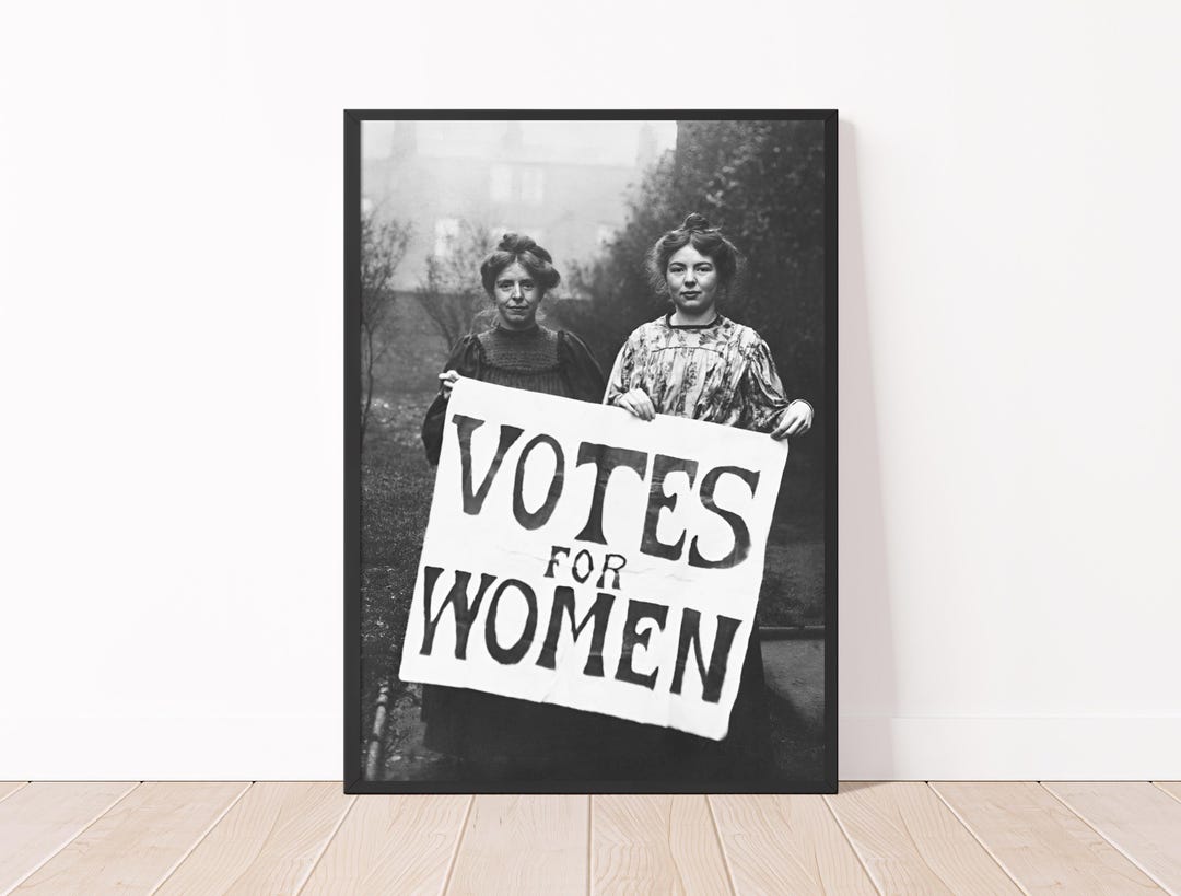 Women Suffrage Photo Vintage Civil Rights Print Voting Rights Black ...