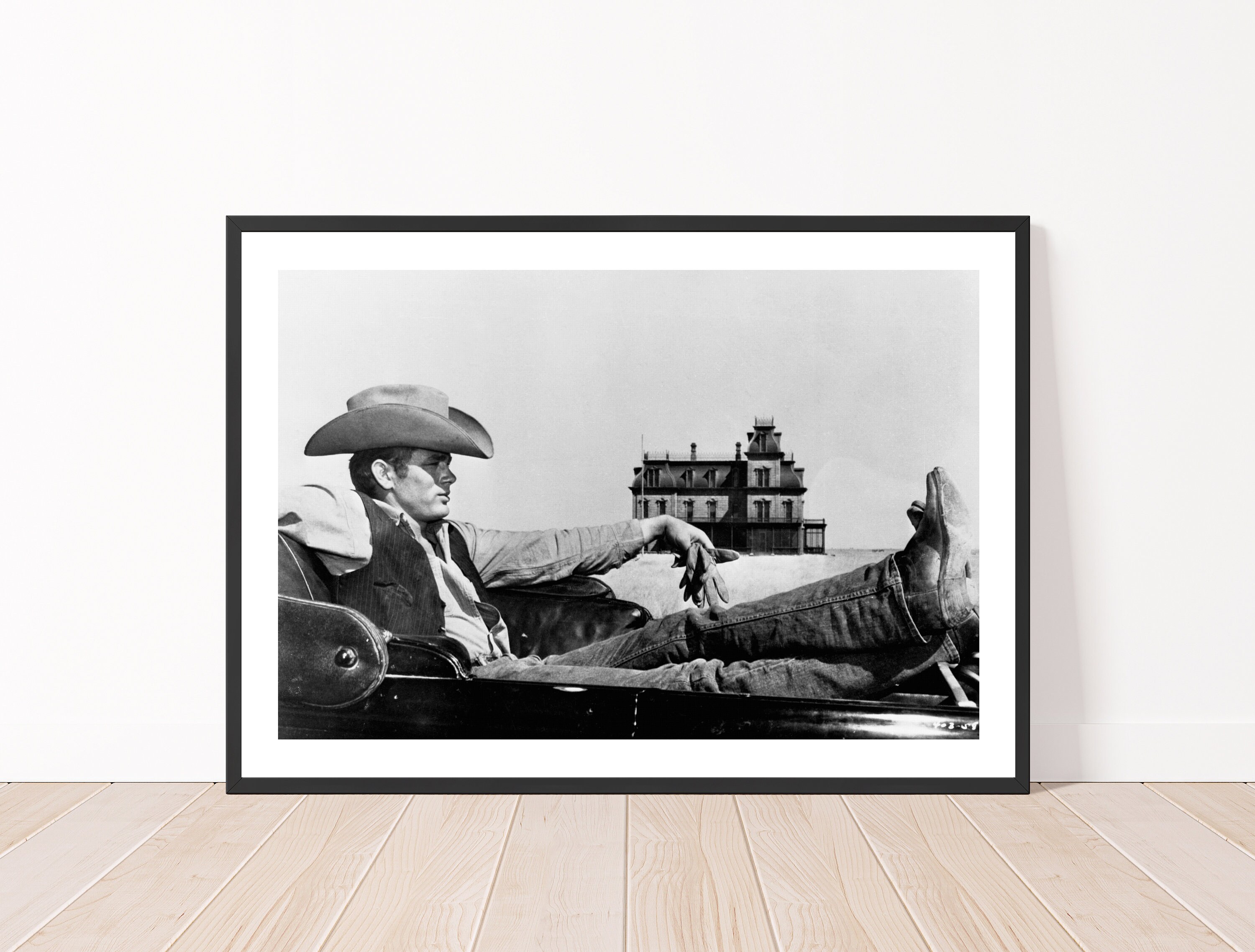 James Dean Poster Black and White James Dean Wall Art Old Hollywood ...