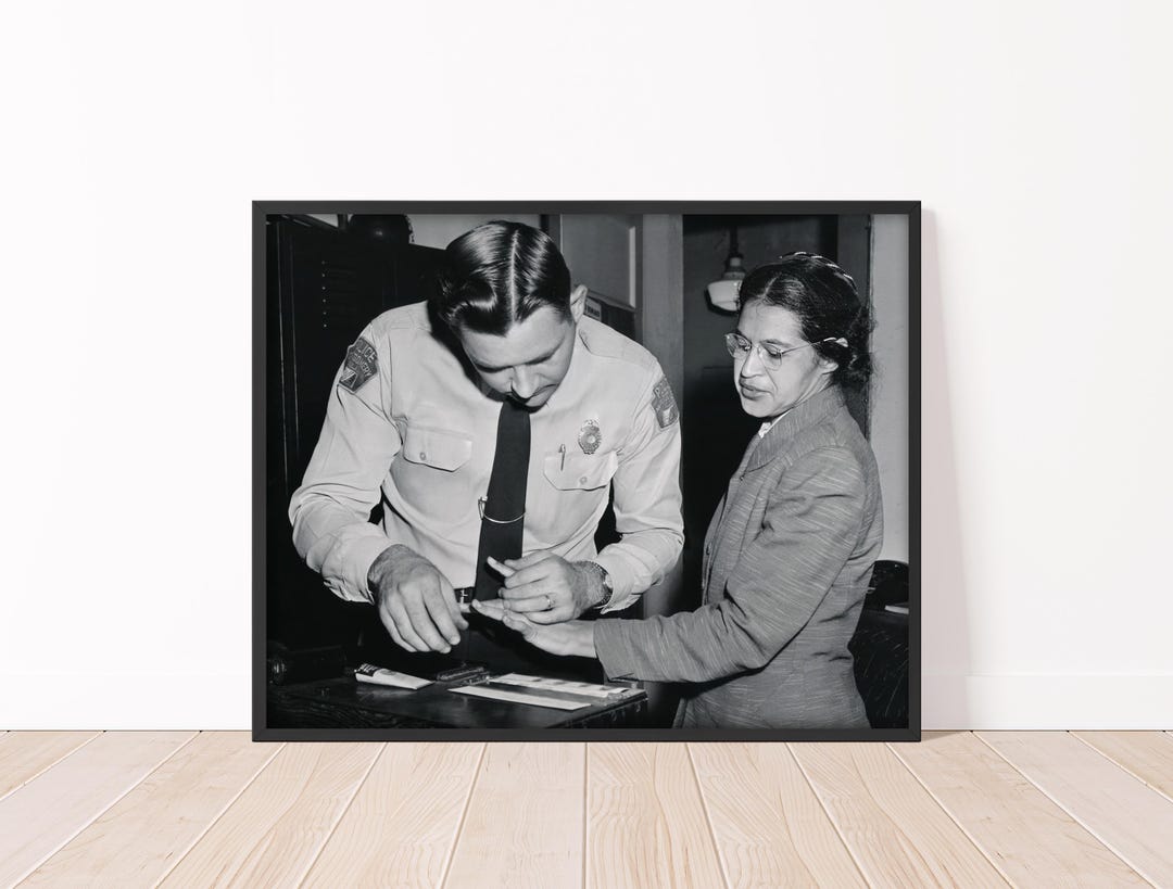 Rosa Parks Fingerprinting 1955 Civil Rights Black History Photo Print ...