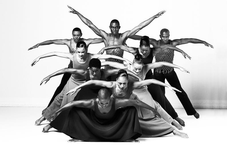 Alvin Ailey Dance Poster, Black and White Modern Dance Wall Art Dance ...