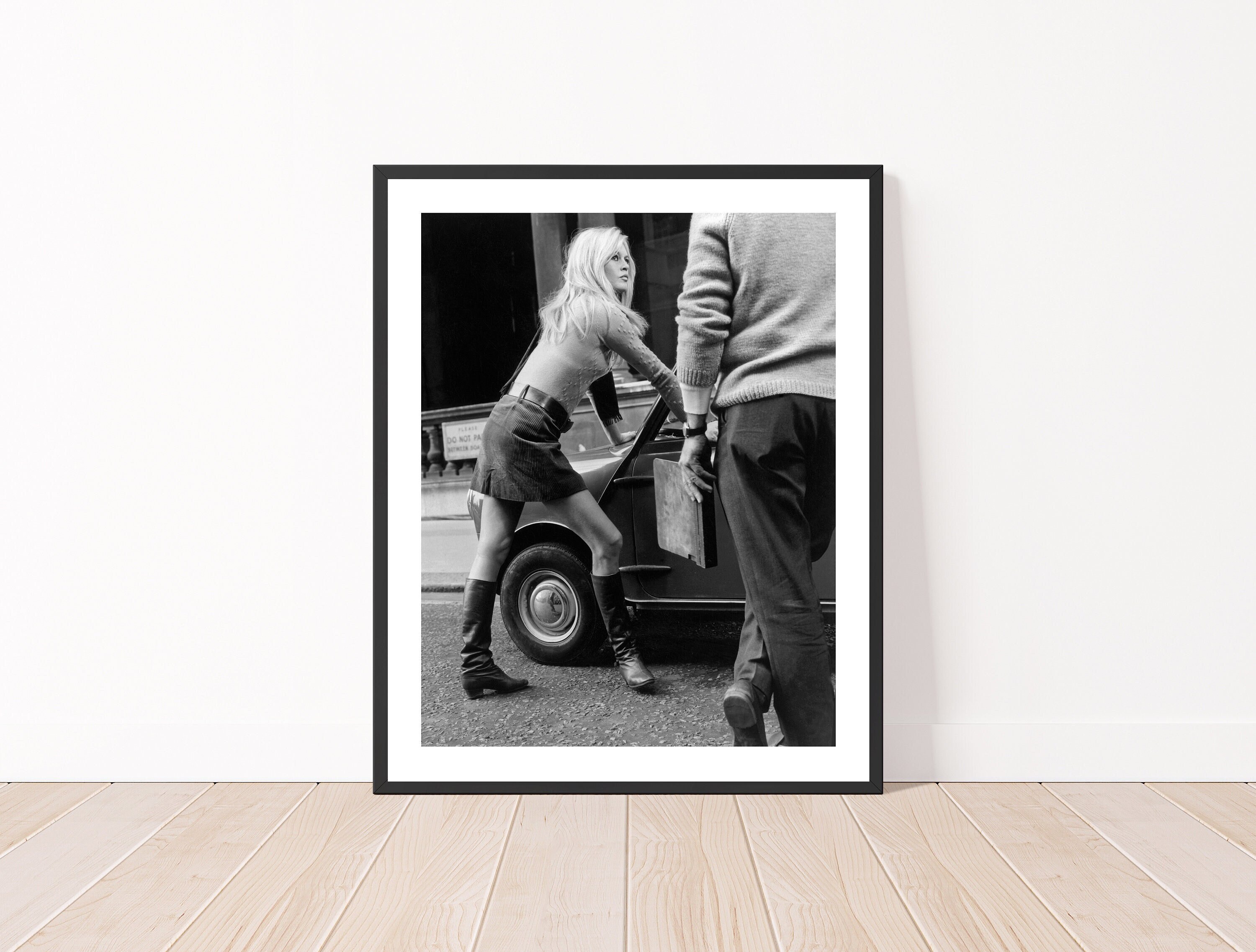 Brigitte Bardot Print Brigitte Bardot Mini Car Mini Skirt - Etsy