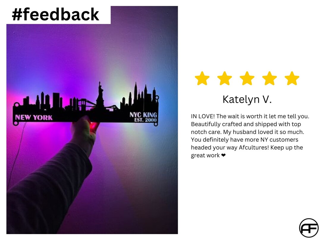 Custom City Skyline Dual Tone Led Backlit Metal Wall Art Cityscape ...