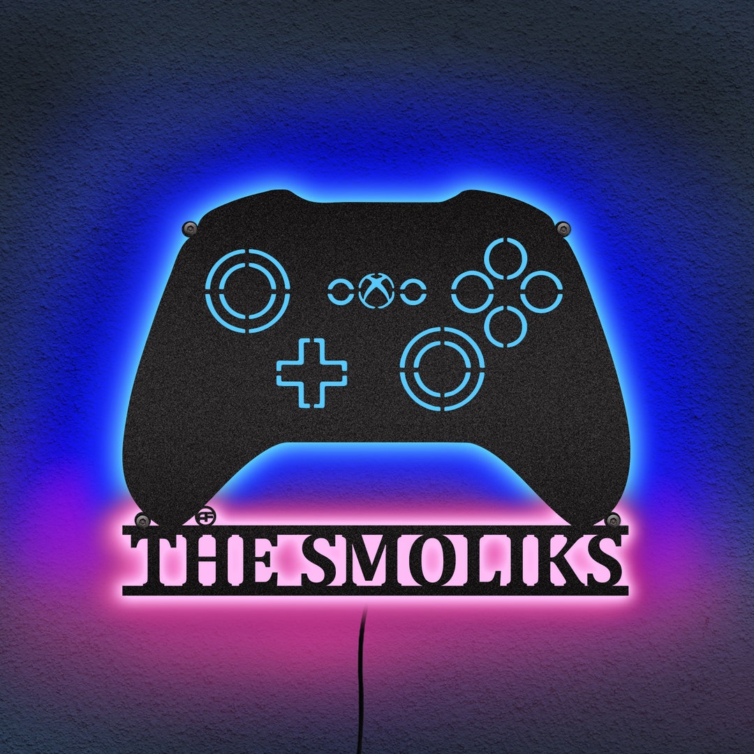 Custom Gamer Name Custom Neon Sign, Personalized Metal Wall Art for ...