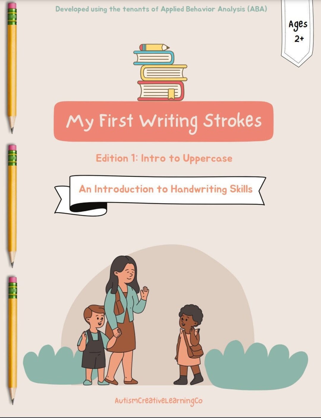 Printable Handwriting Workbook (my First Writing Strokes--uppercase ...