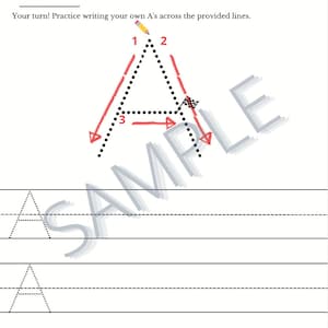 Letter A Printable Handwriting Pages--my First Writing Strokes ...