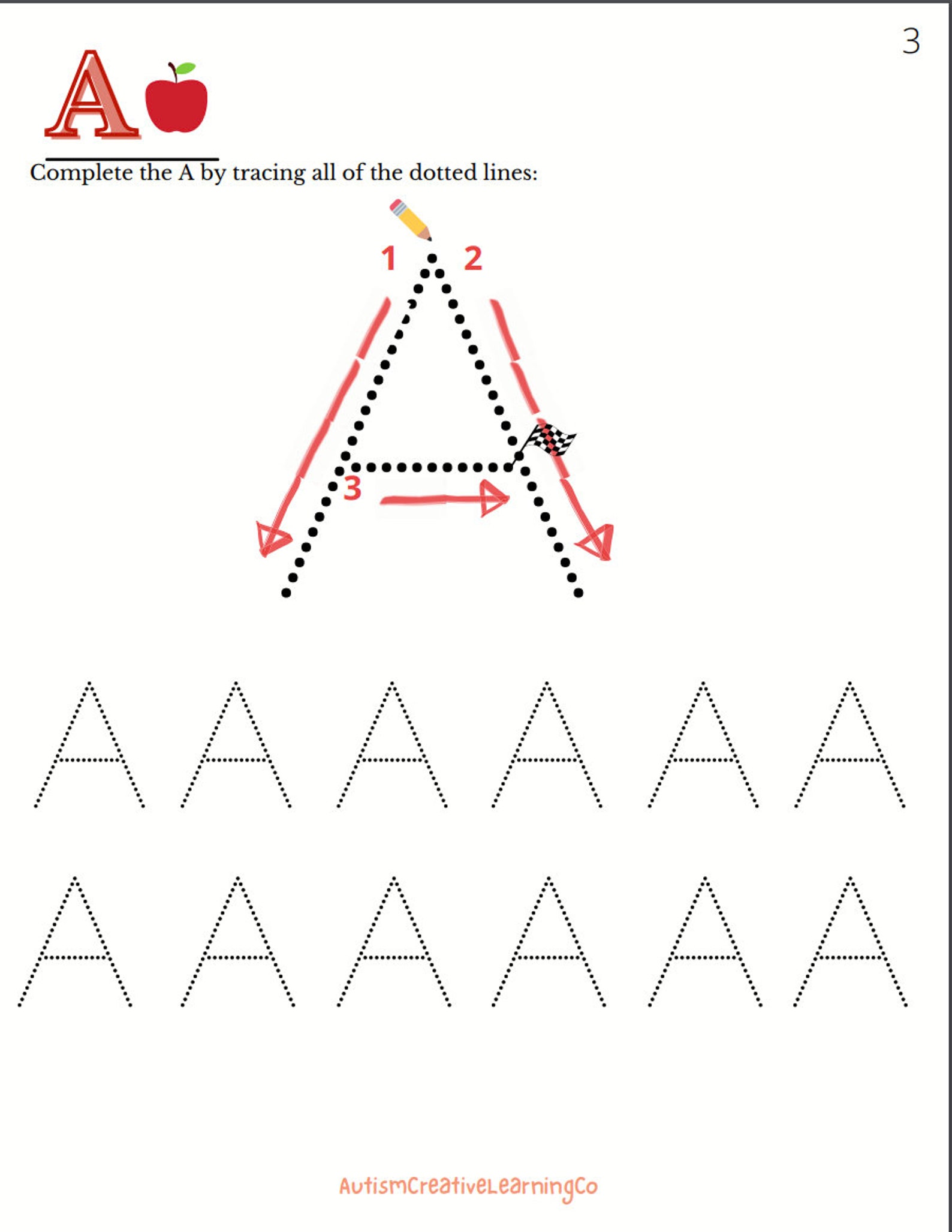 Printable Handwriting Workbook (my First Writing Strokes--uppercase ...