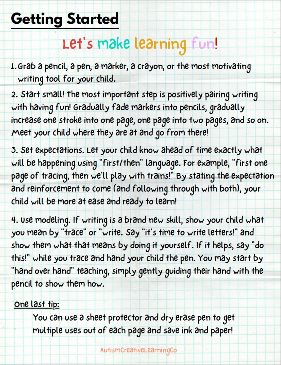 Letter A Printable Handwriting Pages--my First Writing Strokes ...