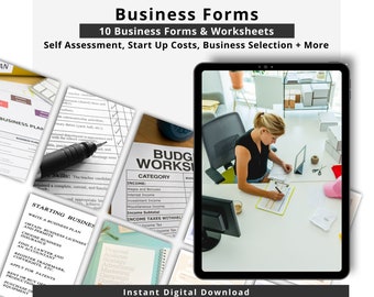 Business Start up Worksheets - Etsy