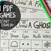 Digital PRINTABLE Kids Activity Sheet Roll and Draw Face Ghost ...