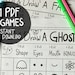 Digital PRINTABLE Kids Activity Sheet Roll and Draw Face Ghost ...