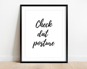 Posture Check Emote - Etsy