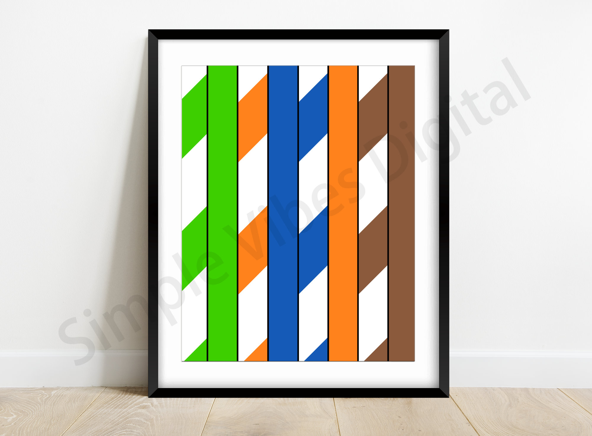 RJ-45 A Color Code 8x10 Inches Digital Print - Etsy