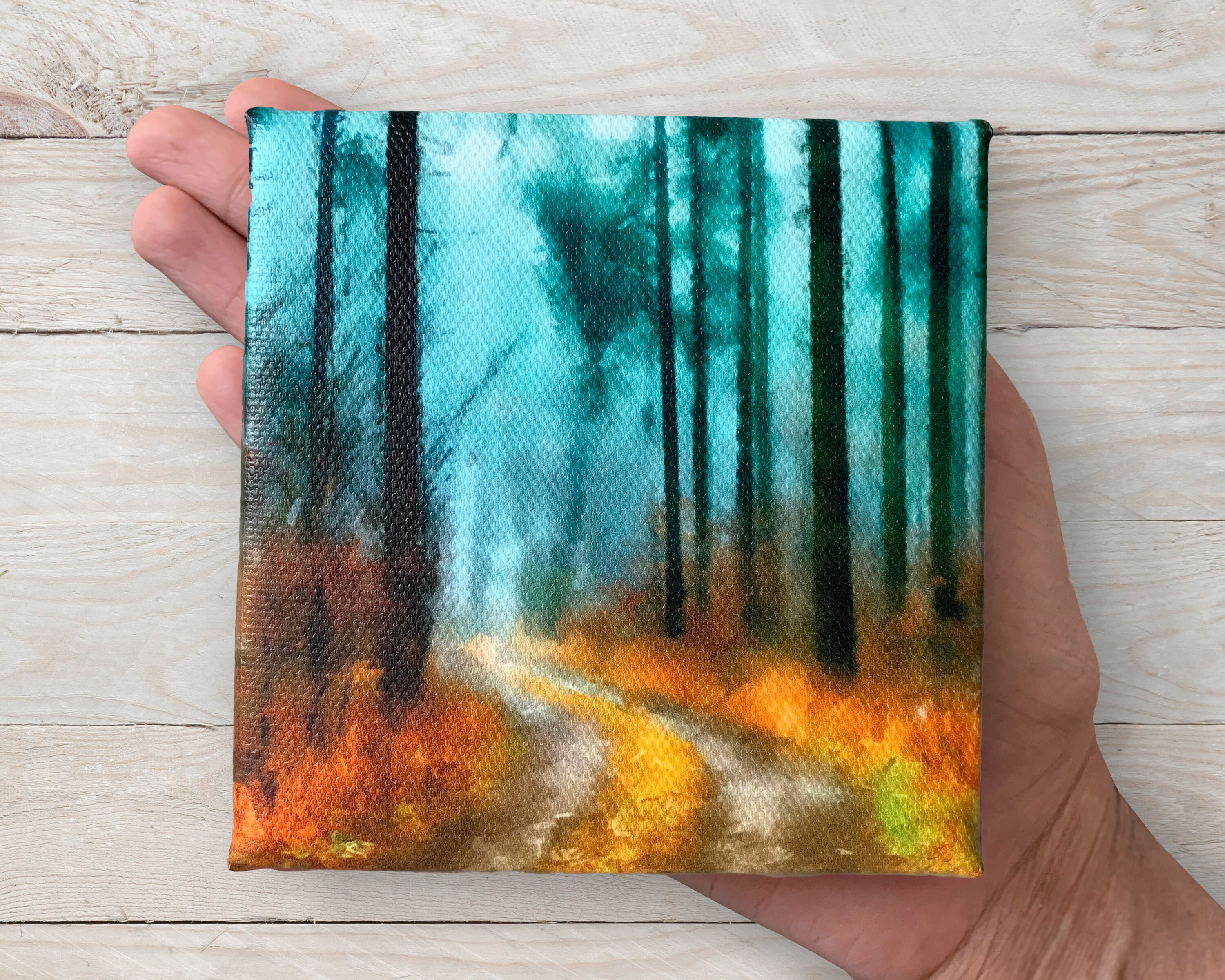 Small Canvas Print Forest Wall Art Autumn Print Print - Etsy