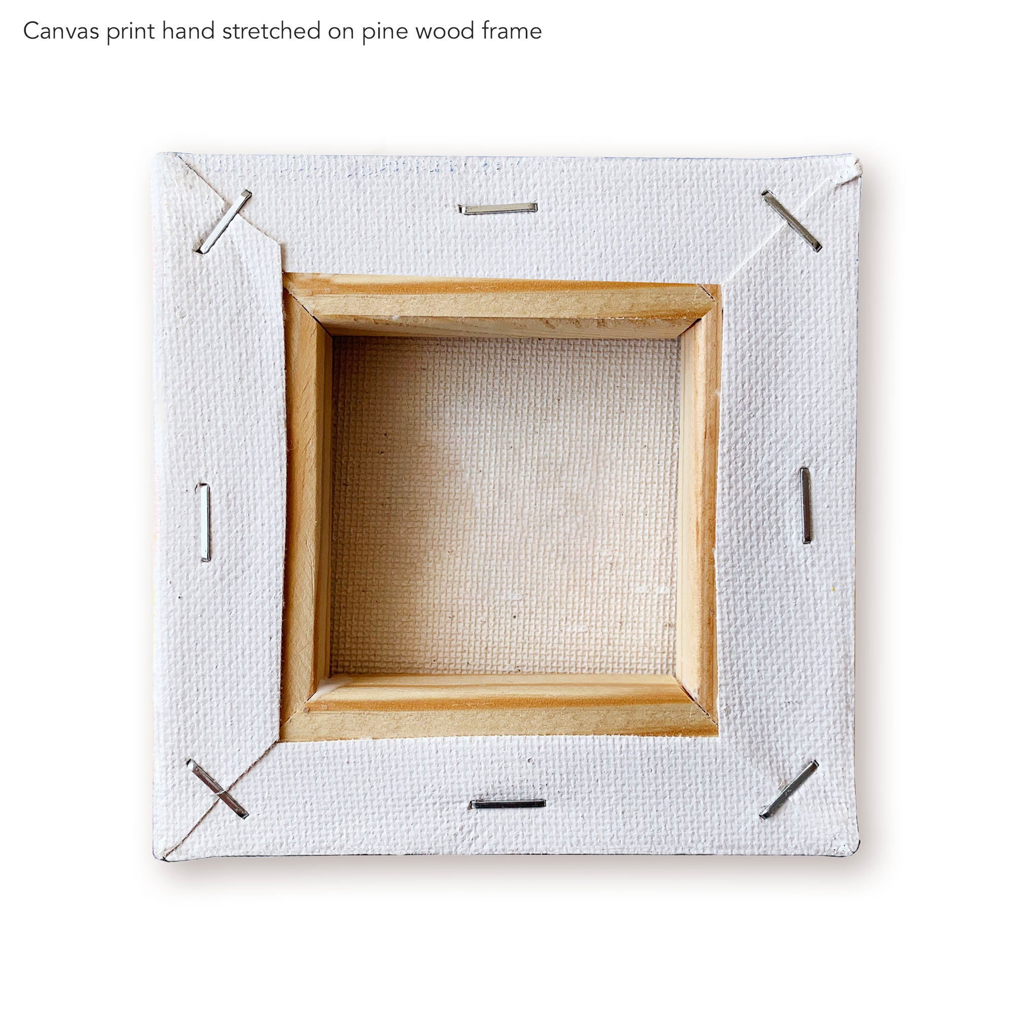 Small Canvas Print, Snowy Mountain Wall Art, Acrylic Painting Print on ...