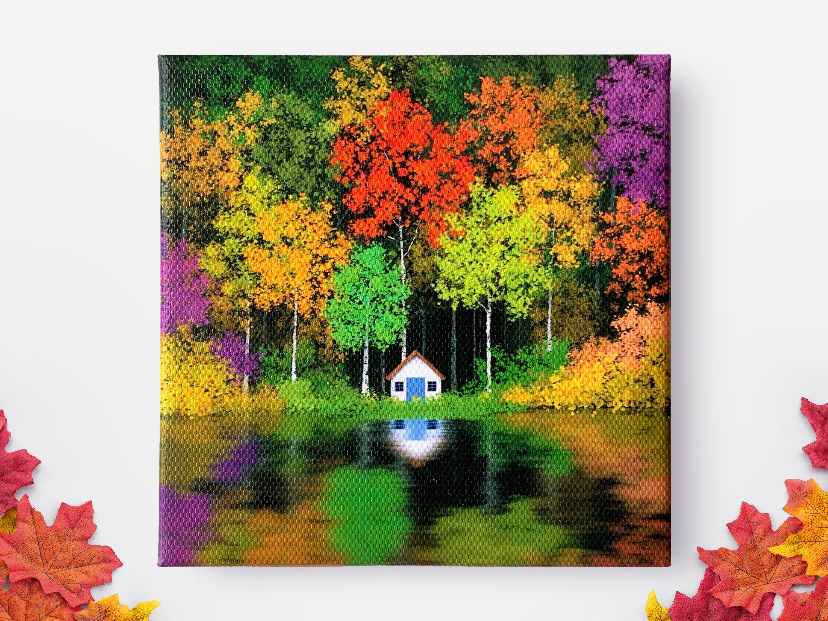 Small Canvas Print, Forest Wall Art, Autumn Print, Print Canvas ...