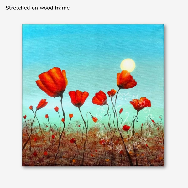 Flower Canvas - Etsy UK
