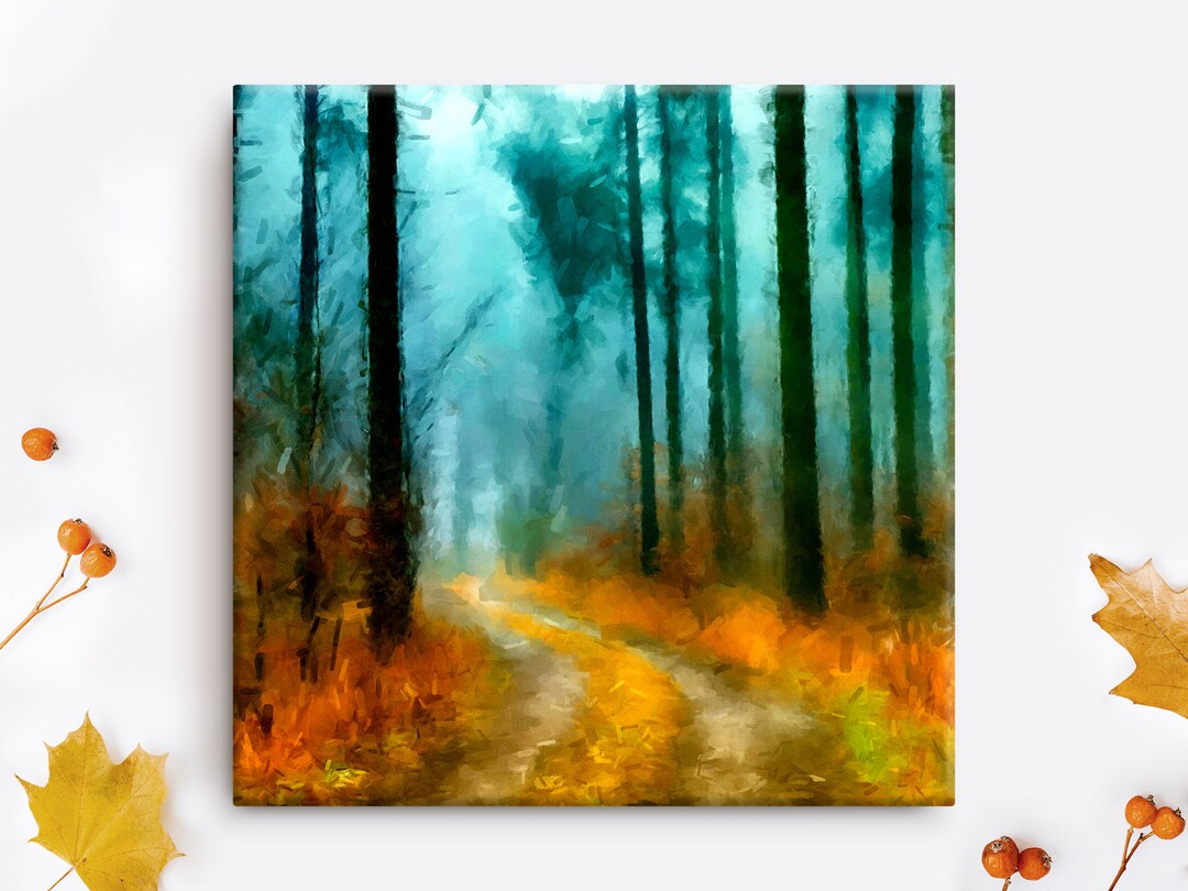 Small Canvas Print, Forest Wall Art, Autumn Print, Print Canvas ...